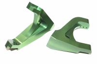 China High Precision Aluminum Machined Parts With Green Blue Yellow Colour Anodize for sale