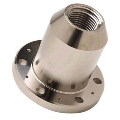 China Thread Fitting Stainless Steel Parts SS304 Silver Nickel Plating Machining for sale