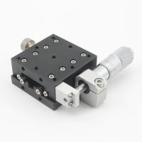 China X Axis Cross Roller Slide Table , XY Axis Stage Micrometer Feed Type for sale