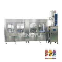 China 3-in-1 Industrial Juice Production Line with 3000-25000 BPH Capacity and 2.2-11.2 kW Power for sale