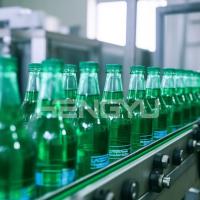 China DCGF40-40-12BH Glass Bottle Carbonated Drink Filling Machine - 12,000 BPH Capacity @ 500ml with CO2 Mixer System for sale