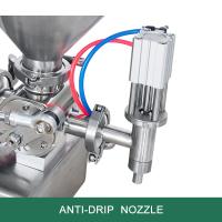 China Semiautomatic Hot Sauce Glass Bottle Filling Machine with 10-5000ml Capacity Range and 0.4-0.6Mpa Air Pressure for sale