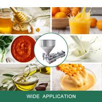 China Semiautomatic Hot Sauce Glass Bottle Filling Machine with 10-5000ml Capacity Range and 0.4-0.6Mpa Air Pressure for sale