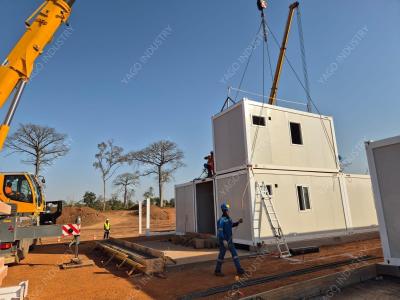 China Quick Assembly Site Temporary Construction Camp Shipping Container Welfare Unit for sale