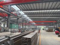 China High Strength Long Span Fabricated Steel Structure Workshop With Overhead Crane System for sale