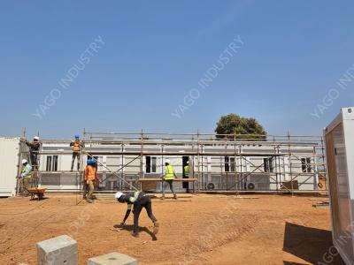 China Flexible Temporary Construction Camp Prefabricated Office Building Dormitory Customized for sale