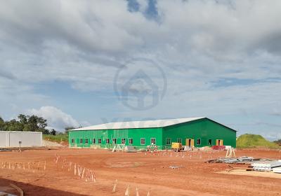 China H-Beam Steel Structure Prefabricated Building For Mining Office And Training Center for sale