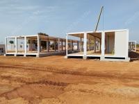 China Q235 Steel Modular Temporary Construction Camp Building Flat Pack Accommodation Units for sale