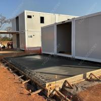 China Recyclable Modular Shipping Flat Pack Container House Accommodation Steel Buildings for sale
