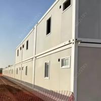 China Recyclable Modular Shipping Flat Pack Container House Accommodation Steel Buildings for sale