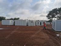 China Galvanised Prefab Site Office Flat Pack Container Modular Factory House Units for sale