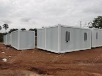 China Mining Accommodation Furnished Flat Pack Buildings Container House With Private Bathroom for sale