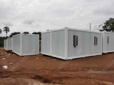 China Mining Accommodation Furnished Flat Pack Buildings Container House With Private Bathroom for sale