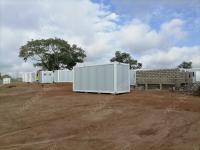 China Prefabricated Modular Building Site Office Units 40ft Flat Pack Containers For Rapid Deployment for sale