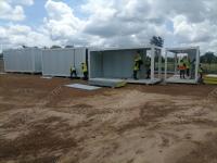 China ISO Certificated Shipping Prefab Folding Container House 40ft Eco Friendly for sale