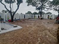 China Industrial Temporary Construction Camp Industrial Prefabricated Container Building Warehouses for sale