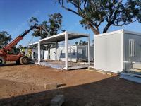 China Shipping Steel Flat Pack Container Office 20 Ft For Modular Construction Mining Camps for sale