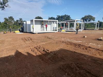 China Shipping Steel Flat Pack Container Office 20 Ft For Modular Construction Mining Camps for sale