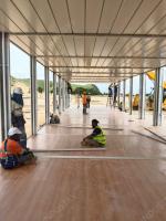 China Fireproof Prefabricated Site Office Modular 20 Ft Flat Pack Containers For Construction Sites for sale