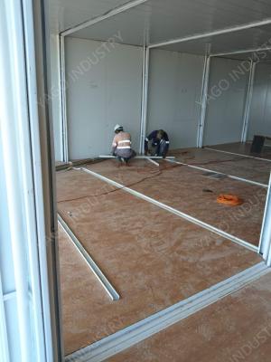 China Prefab Internal Flat Pack Shipping Container Office Q235 Galvanized Steel Dustproof for sale