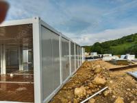 China Prefabricated Flat Pack Temporary Modular Office Buildings Windproof Insulated for sale