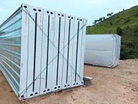 China Temporary Prefabricated Container Homes Flat Pack Site Office Units OEM for sale