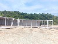 China Robust Steel Temporary Container Office Flat Pack Container Homes Accommodation for sale