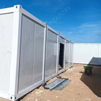 China Prefabricated Flat Pack Portable Buildings House For Construction Camp 20ft for sale