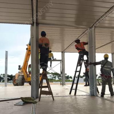 China Luxury Prefab Modular Office Folding Shipping Container House For Temporary Showroom for sale