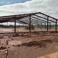 China Q235B Prefabricated Steel Buildings Warehouse Heavy Duty Fireproof for sale