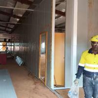 China Prefabricated Flat Pack Modular Accommodation Block Waterproof Labor Camp Clinic Buildings for sale