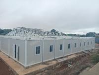 China Factory-Pre-Finished Oil And Gas Camp Flat Pack Container Unit with Salt-Fog Resistant Modular Layout for Temporary Accommodation for sale