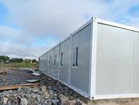 China Factory-Pre-Completed Flat Pack Container Module for Volume-Saving Knockdown Construction Site Camp with Robust Anti-Dust Temporary Worker Accommodation for sale