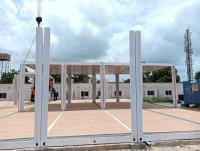 China Factory-Pre-Finished Oil And Gas Camp Flat Pack Container Unit with Salt-Fog Resistant Modular Layout for Temporary Accommodation for sale