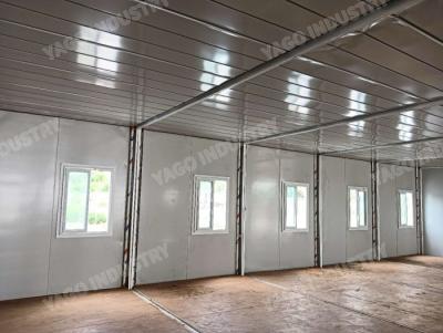 China Cost Effective Flatpack Temporary Construction Camp with Galvanized Steel Frame Modular Housing for sale