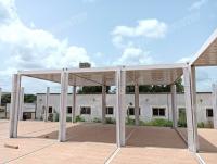 China Fireproof Mineral Rockwool Sandwich Panel Prefabricated Container Building with Hot-Dip Galvanized Steel Frame and Double-Glazed PVC Windows for Oil and Gas Camps for sale