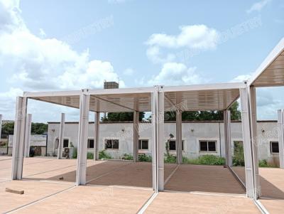 China Fireproof Mineral Rockwool Sandwich Panel Prefabricated Container Building with Hot-Dip Galvanized Steel Frame and Double-Glazed PVC Windows for Oil and Gas Camps for sale