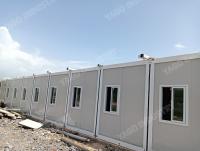 China Prefabricated Building Flat Pack Container Module with Rockwool Sandwich Panel and Galvanized Steel Frame for 20-foot Standard Temporary Housing for sale