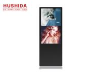 China HUSHIDA IR Touch Display 43 Inch , Floor Standing Digital Ad LED Signage Touch Display for sale
