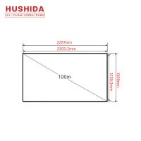 China 100 Inch Wall Mounted Advertising Display Support Customade 3840 × 2160 Resolution for sale