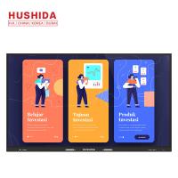 China HUSHIDA 86inch 3840*2160 UHD interactive touch screen flat panel display smart board for class room for sale