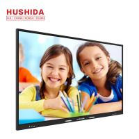 China HUSHIDA 86inch 3840*2160 UHD interactive touch screen flat panel display smart board for class room for sale