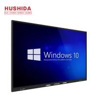 China HUSHIDA 86inch 3840*2160 UHD interactive touch screen flat panel display smart board for class room for sale