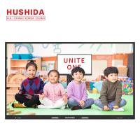 China HUSHIDA Finger Touch Anti Glare Screen 65 Inch Interactive Smart Board for sale