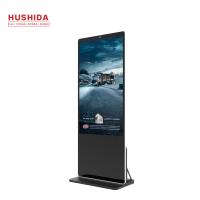 China Super Thin Floor Standing Advertising Display 55 Inch Indoor With Camera 1080p for sale