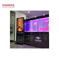 China Super Thin Floor Standing Advertising Display 55 Inch Indoor With Camera 1080p for sale