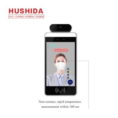 China Hushida 8 inch AI face recognition Temperature Detection Thermal Imaging Thermometer for sale