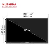 China 50/60HZ 400 Nits Touch Screen Interactive Whiteboard Flat Panel 60000hrs Life Time for sale