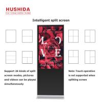 China Floor Standing Digital Ad LED Signage Touch Displayer 1080P High Definition Picture for sale