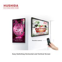 China 4mm Tempered Glass Lcd Advertising Display Screen 55 Inch Touch Monitor Indoor for sale